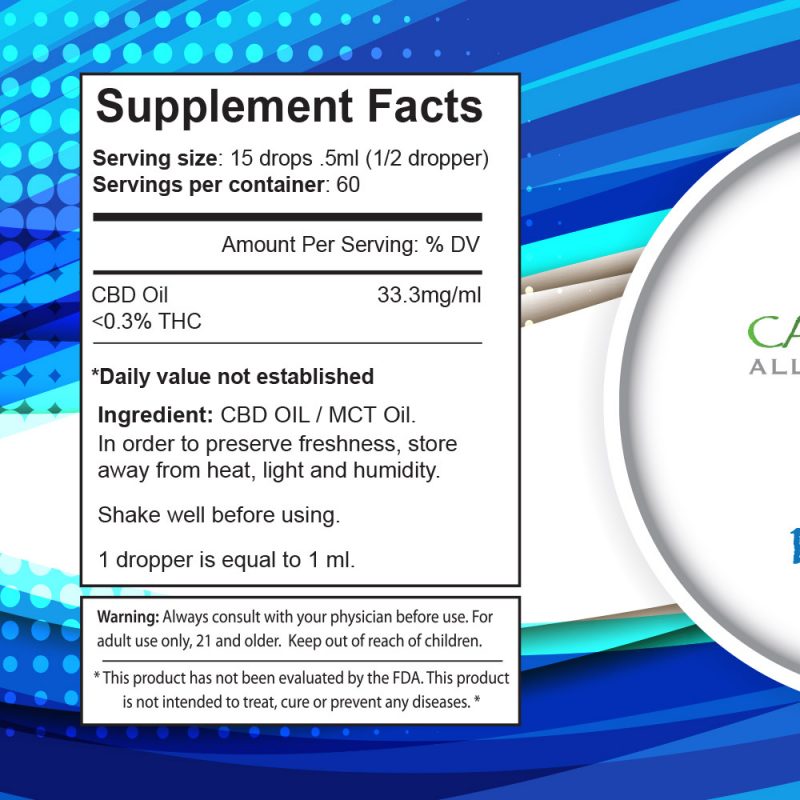 1000mg Full Spectrum Hemp with MCT Tincture – 30ml | Canna Living CBD